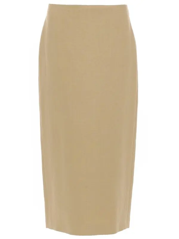 Max Mara Linen Midi Slim-fit Skirt