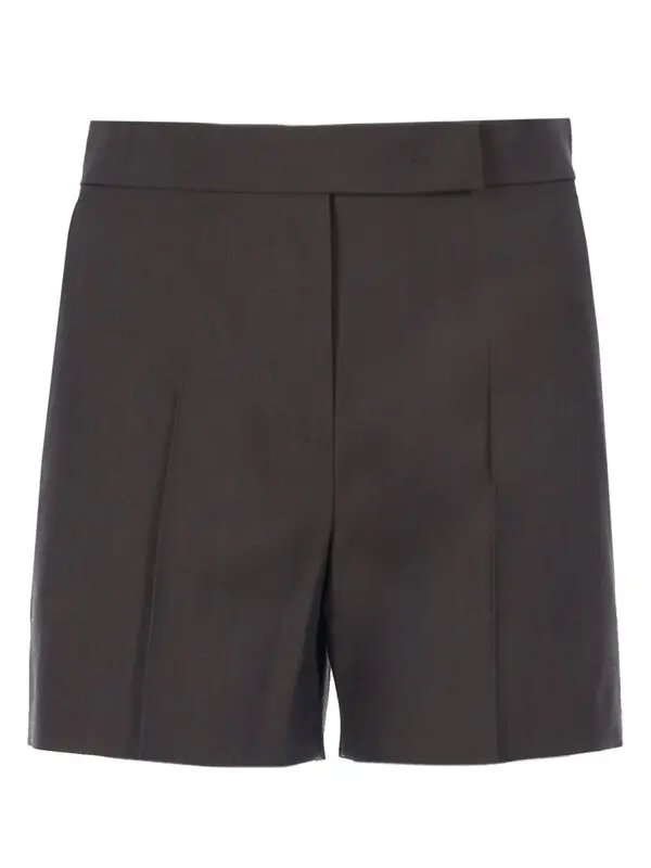 Max Mara Adunco Virgin Wool Shorts - Grey
