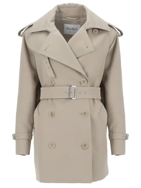 Max Mara Cotton Short Spolverino - Beige