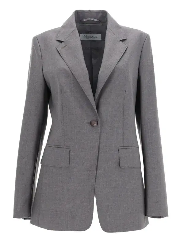 Max Mara Single-breasted Virgin Wool Blazer