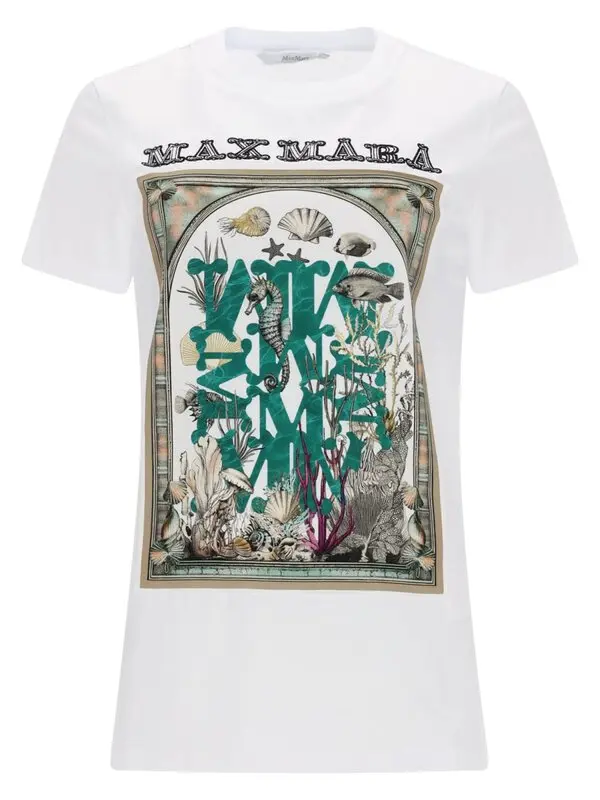 Max Mara Spadino Graphic Cotton T-shirt