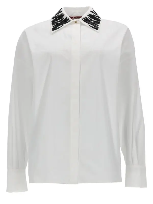 Max Mara Dettaglio Strass Cotton-polyester Shirt