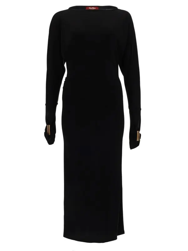 Max Mara Draped Viscose Gown