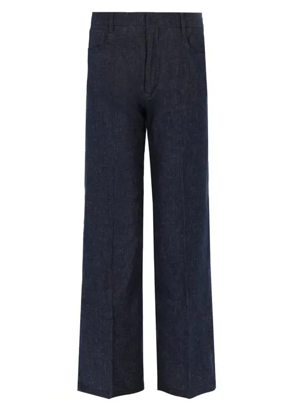 Max Mara Denim Straight-leg Pants