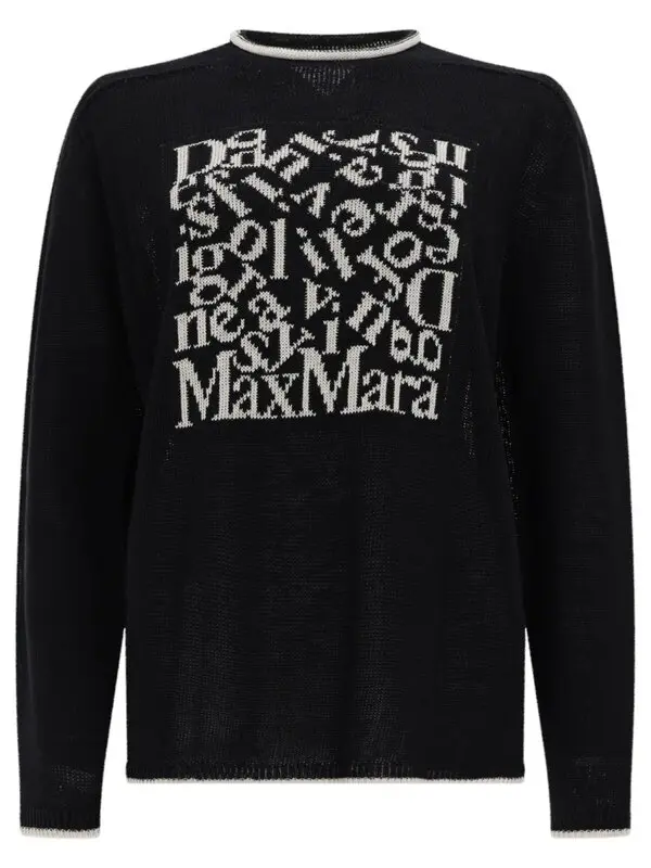 Max Mara Sleek Linen Sweater At Tore