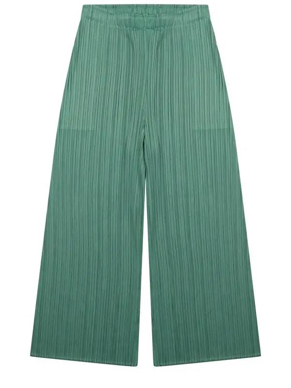 Issey Miyake Pleated Trousers - Green