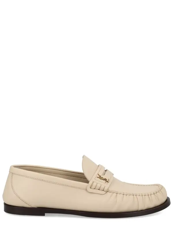 Saint Laurent Leather Laurent Loafers