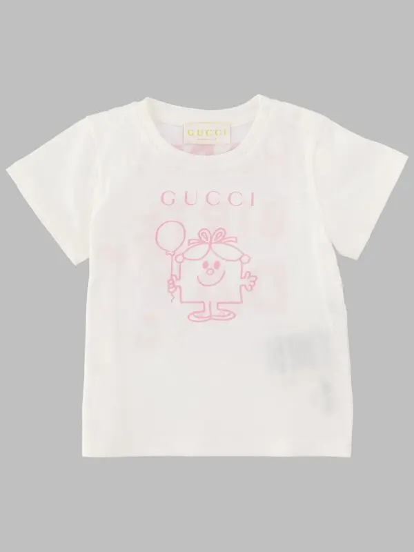 Gucci Baby Cotton Happy Birthday T-shirt - White