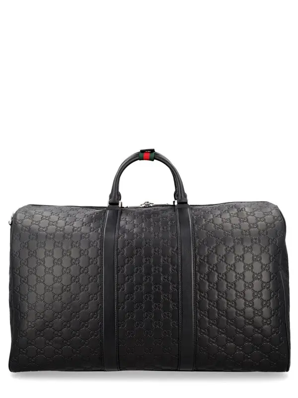Gucci Gg Emblem Leather Shoulder Bag