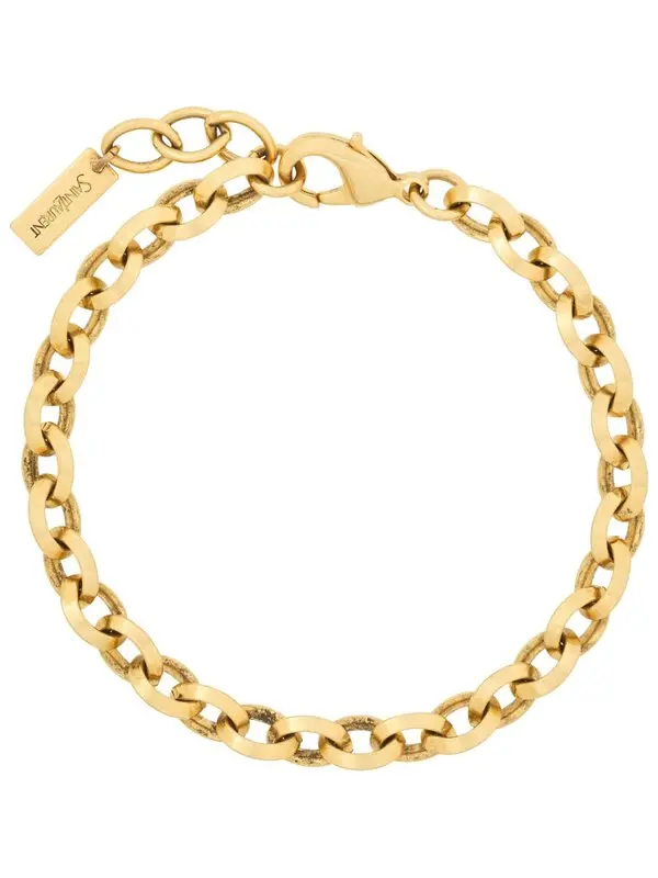 Saint Laurent Brass Chain Bracelet - Gold