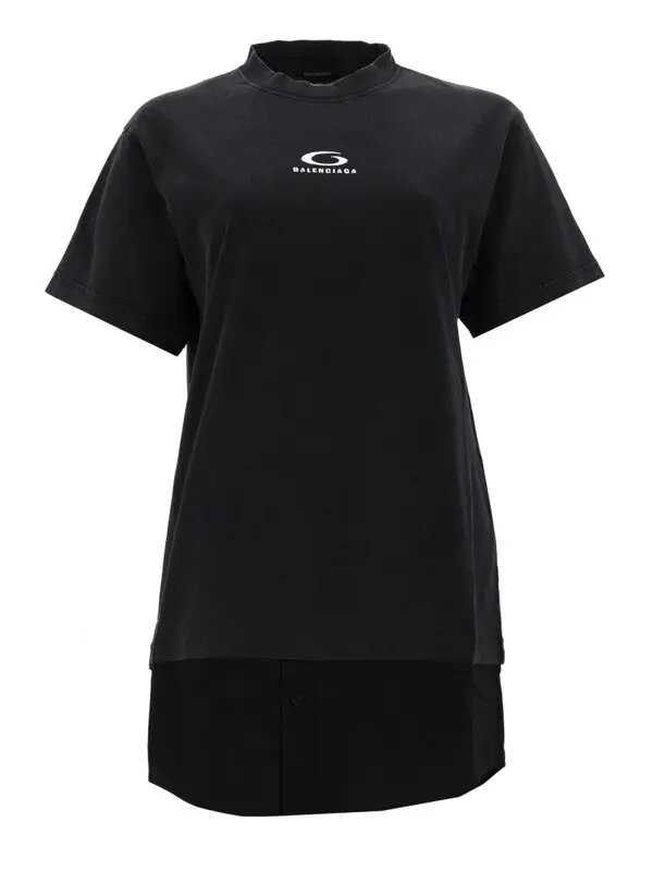 Balenciaga Cotton Hybrid Shirt Dress
