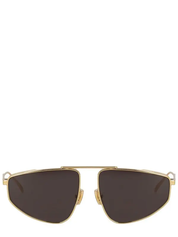 Bottega Veneta Aviator Classic Sunglasses - Gold