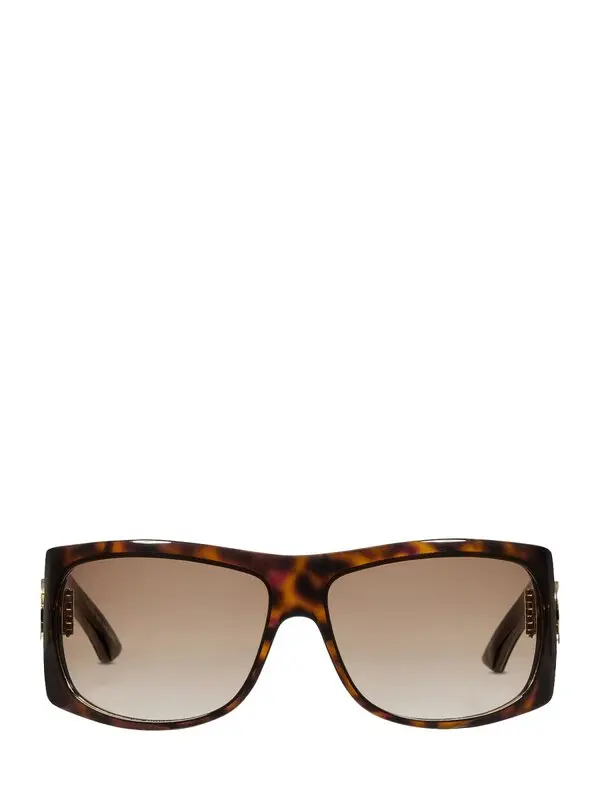 Gucci Square Sunglasses - Brown