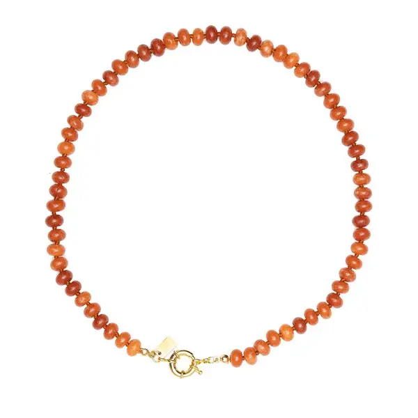 CHRISTINA GREENE Sweet Stone Beaded Knotted Necklace