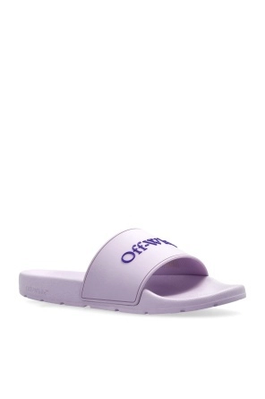 Off-White Logo Embossed Slip-on Slides
