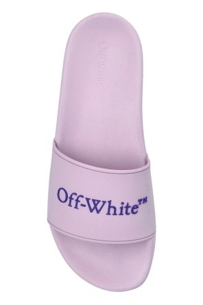 Off-White Logo Embossed Slip-on Slides