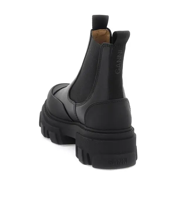 GANNI Cleated Low Chelsea Boots