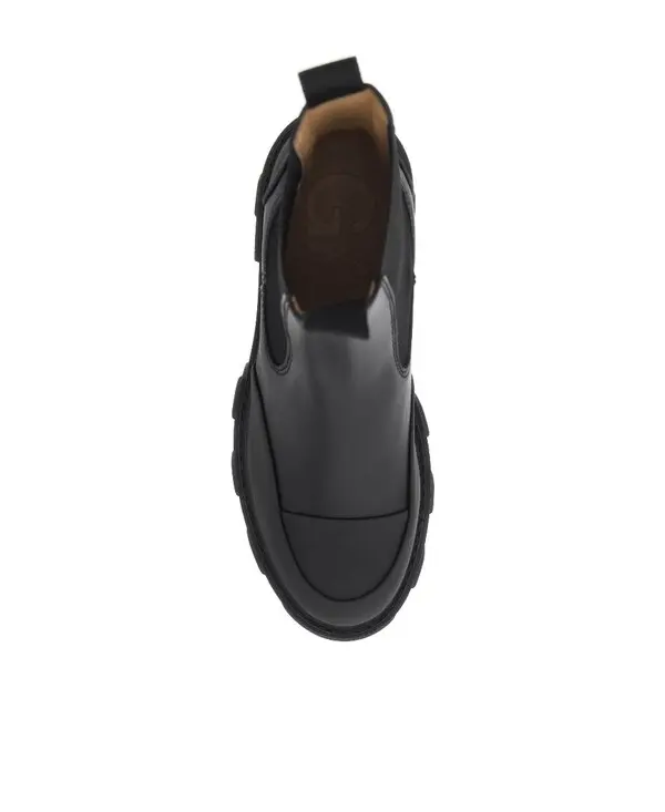 GANNI Cleated Low Chelsea Boots