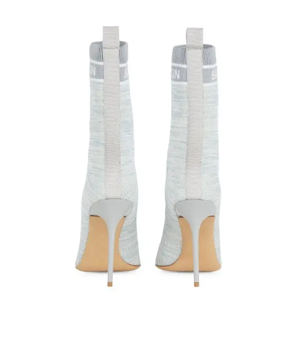 Balmain Skye Knit Ankle Boots
