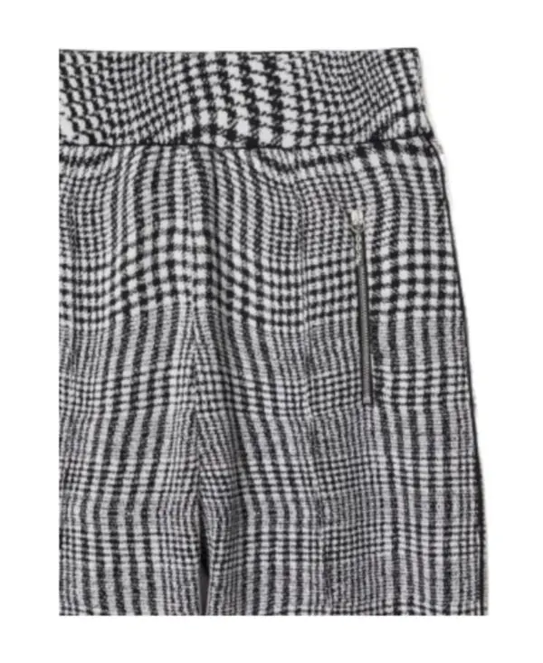 Burberry Houndstooth Jacquard Wide-leg Trousers