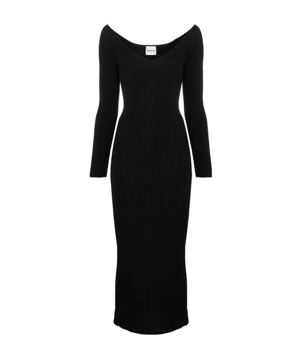 Khaite Long-sleeved Knitted Dress