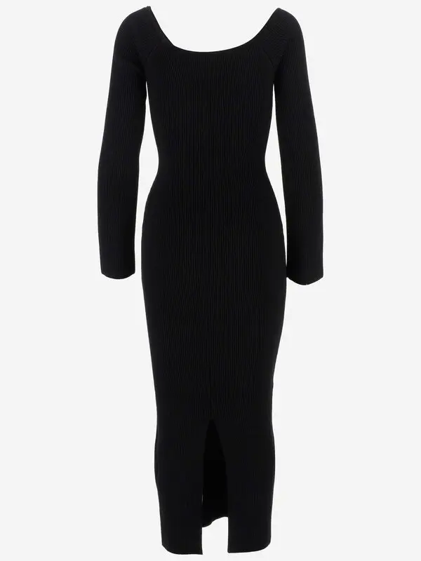 Khaite Long-sleeved Knitted Dress