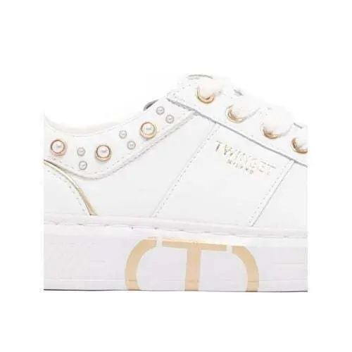 TWINSET Pearl-embellished Low-top Sneakers