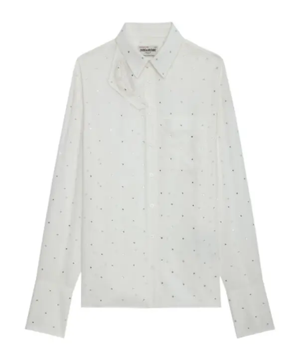 Zadig&Voltaire Tyrone Embellished Silk Shirt