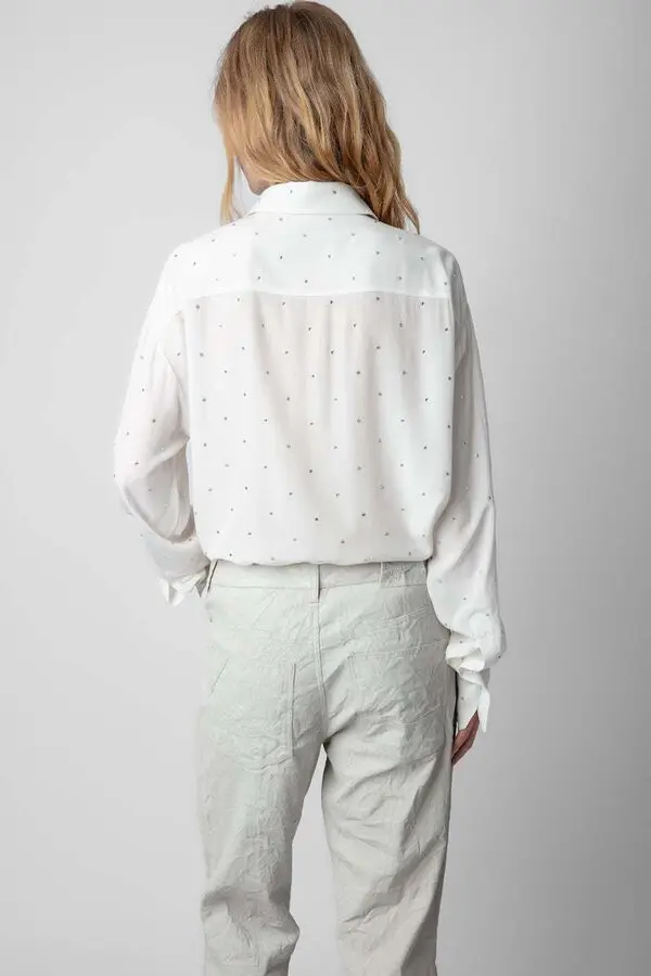 Zadig&Voltaire Tyrone Embellished Silk Shirt