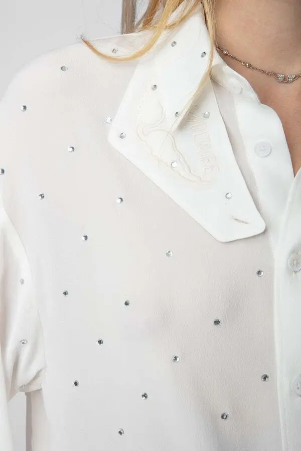 Zadig&Voltaire Tyrone Embellished Silk Shirt