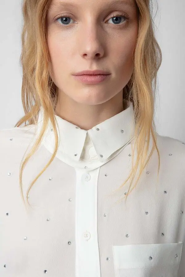 Zadig&Voltaire Tyrone Embellished Silk Shirt