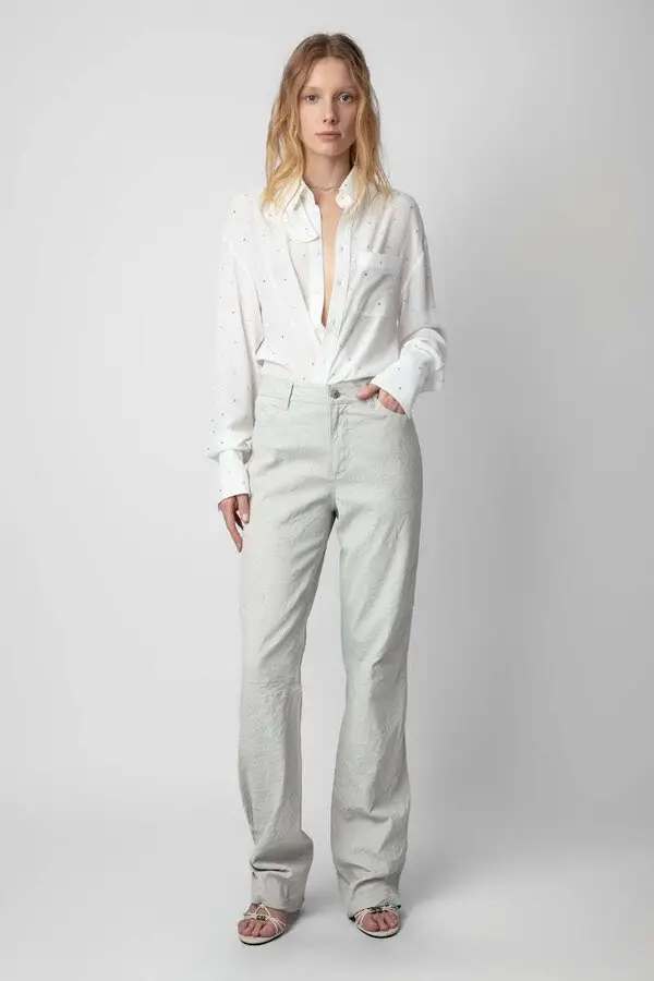 Zadig&Voltaire Tyrone Embellished Silk Shirt