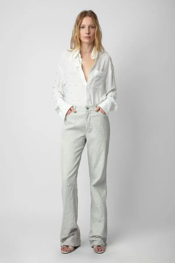Zadig&Voltaire Tyrone Embellished Silk Shirt