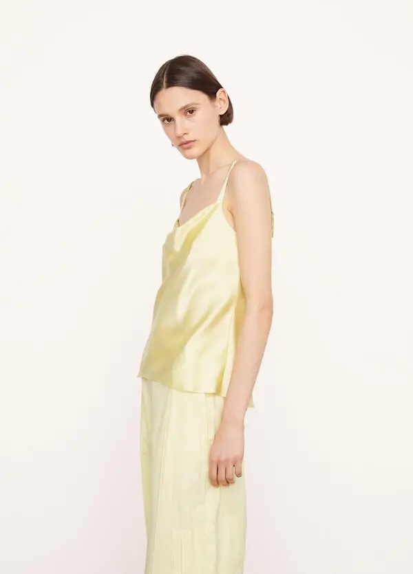 Vince Satin Cowl Neck Camisole