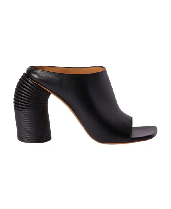 Off-White Open-toe Leather Mules