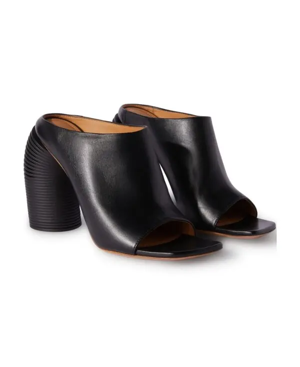 Off-White Open-toe Leather Mules
