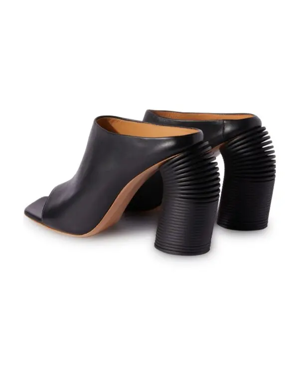 Off-White Open-toe Leather Mules