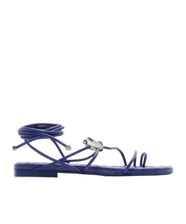 Burberry Ivy Shield Leather Sandals