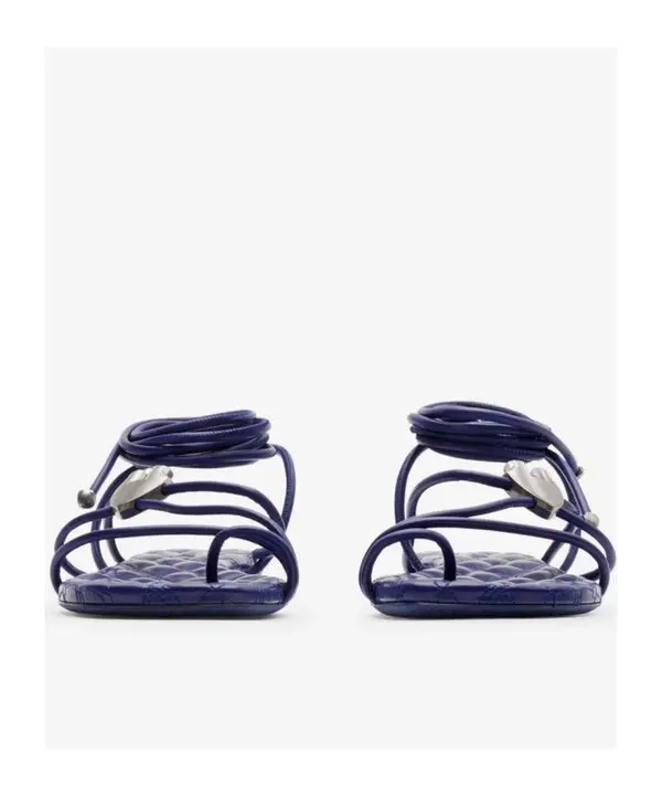 Burberry Ivy Shield Leather Sandals