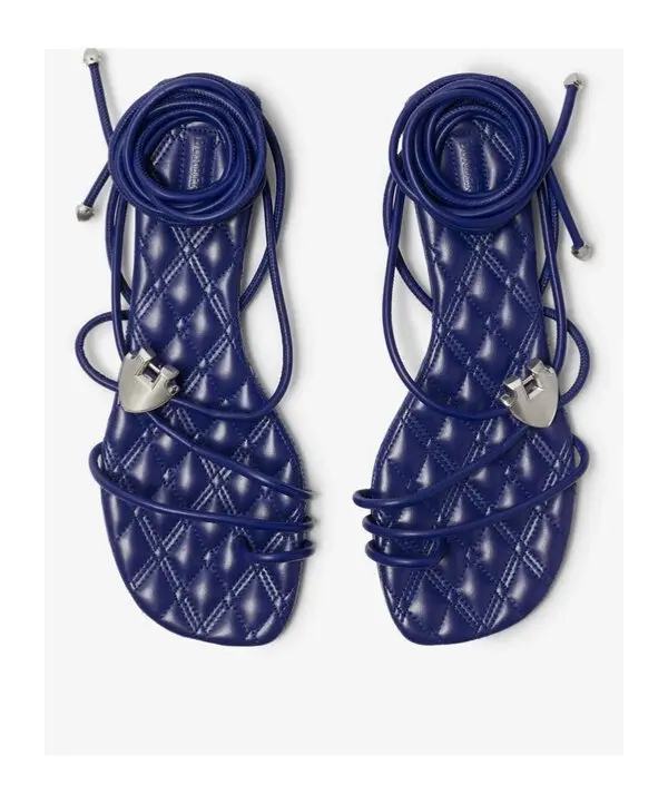 Burberry Ivy Shield Leather Sandals