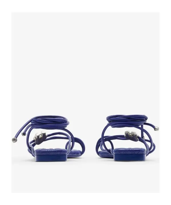 Burberry Ivy Shield Leather Sandals