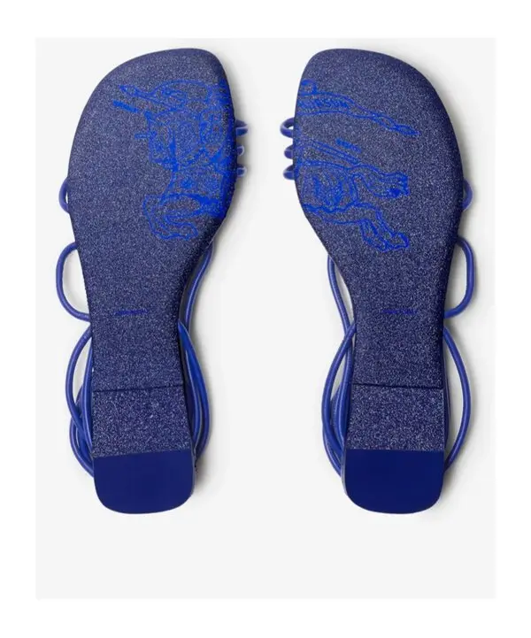 Burberry Ivy Shield Leather Sandals