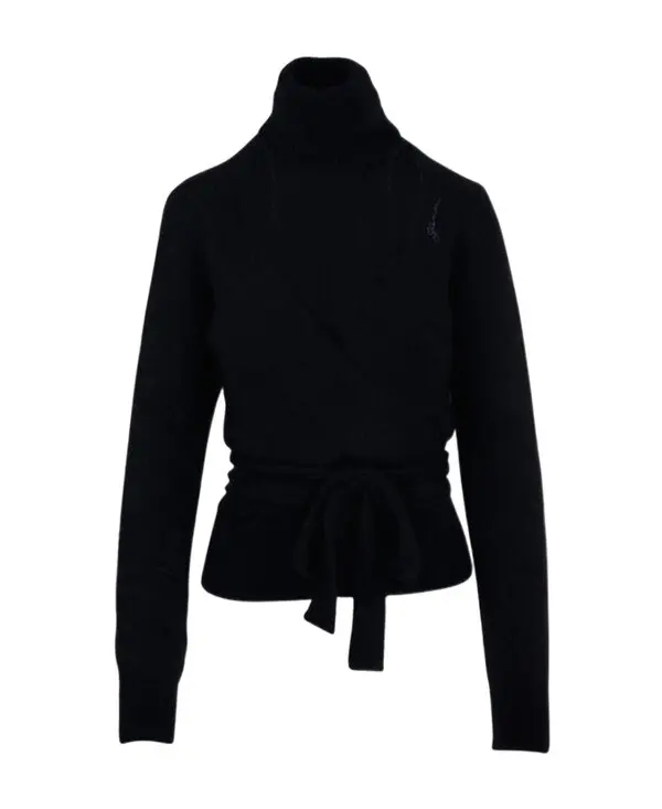 GANNI Brushed Wrap Blouse