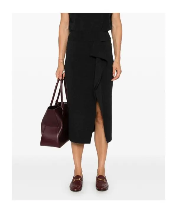 P.a.r.o.s.h Draped Midi Skirt