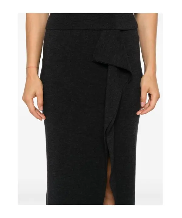 P.a.r.o.s.h Draped Midi Skirt