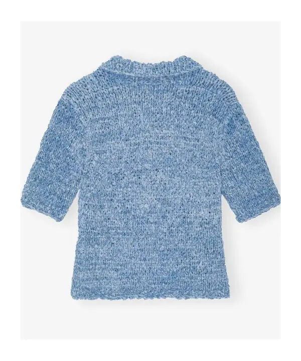 GANNI Handknit Polo Jumper