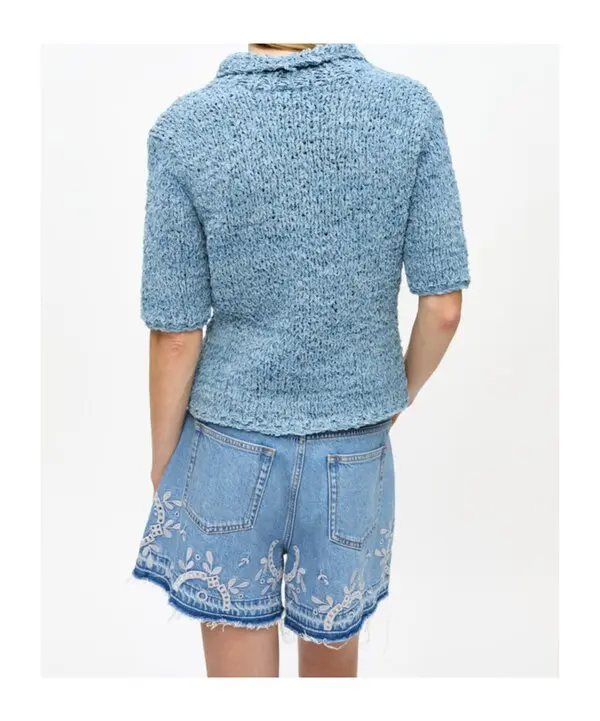 GANNI Handknit Polo Jumper