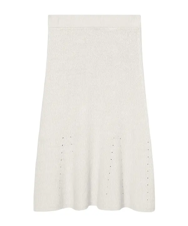 JOSEPH Ribbed Knit Midi Skirt