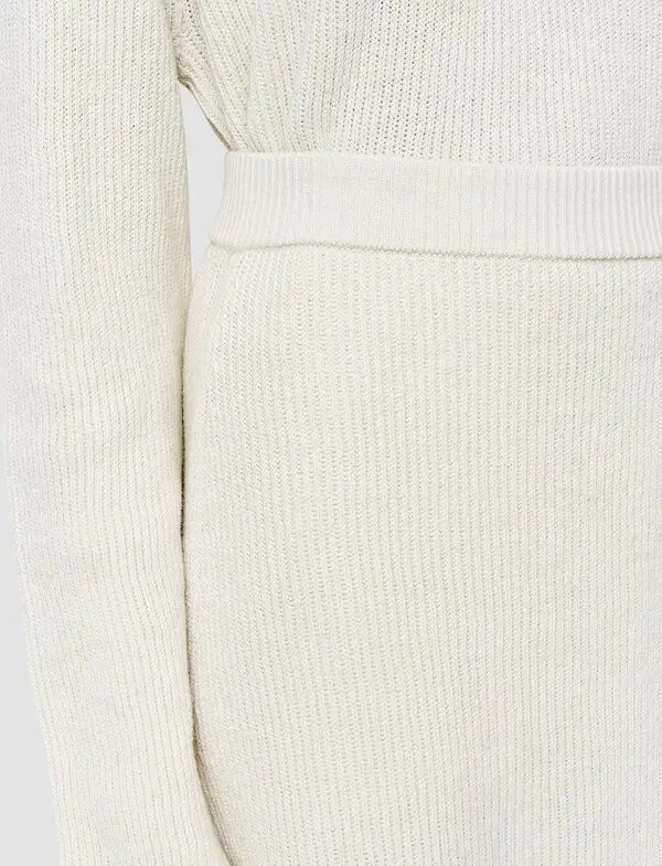 JOSEPH Ribbed Knit Midi Skirt
