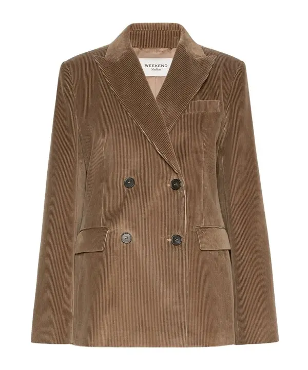 Max Mara Cotton Corduroy Velvet Blazer